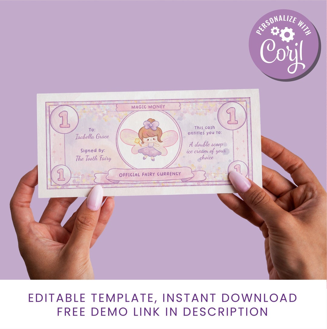 Tooth Fairy Coupons Tooth Fairy Penny Tooth Fairy Currency Tooth Fairy ...
