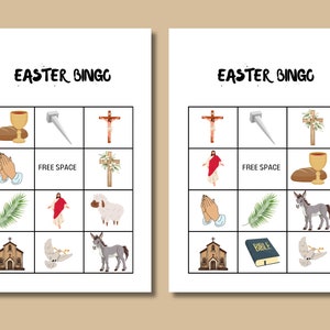 Easter Story Bingo | Christian Homeschool | Printable - Etsy