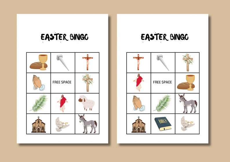 Easter Story Bingo | Christian Homeschool | Printable - Etsy