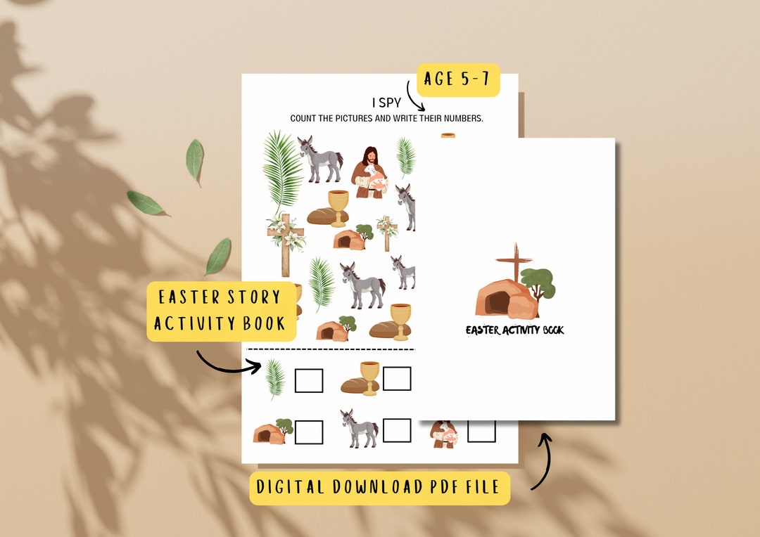 Easter Story Activity Book | Homeschool Curriculum | Fait-based ...