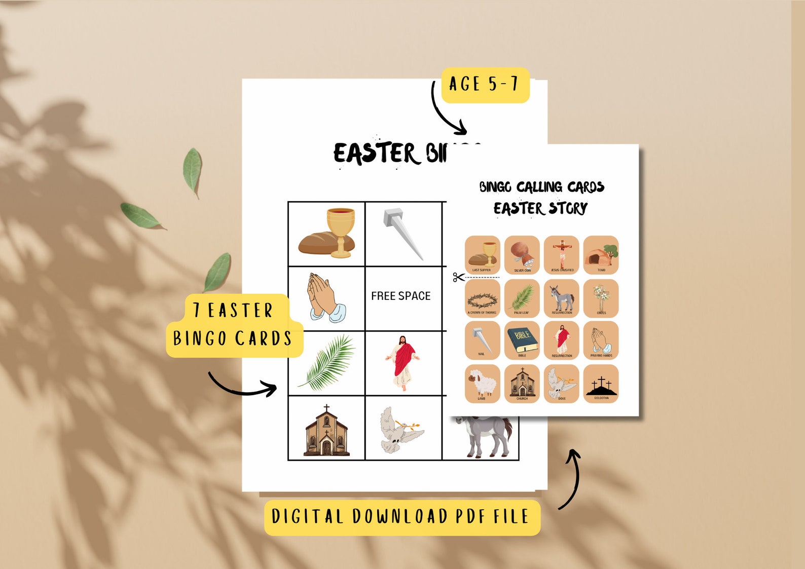 Easter Story Bingo | Christian Homeschool | Printable - Etsy