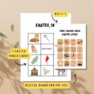 Easter Story Bingo | Christian Homeschool | Printable - Etsy