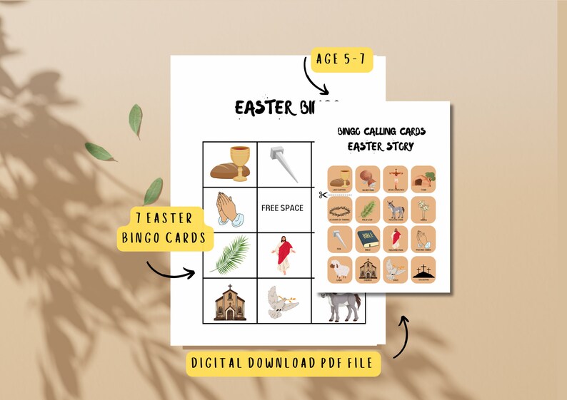 Easter Story Bingo | Christian Homeschool | Printable - Etsy