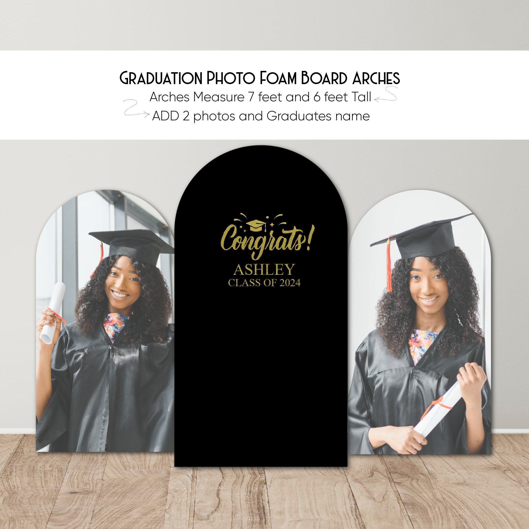 Graduation Photo Foam Board Arch Backdrops, Graduation Party Prop ...