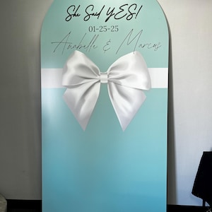Custom Foam Board or Coroplast Backdrops, Personalized Arch Backdrop ...