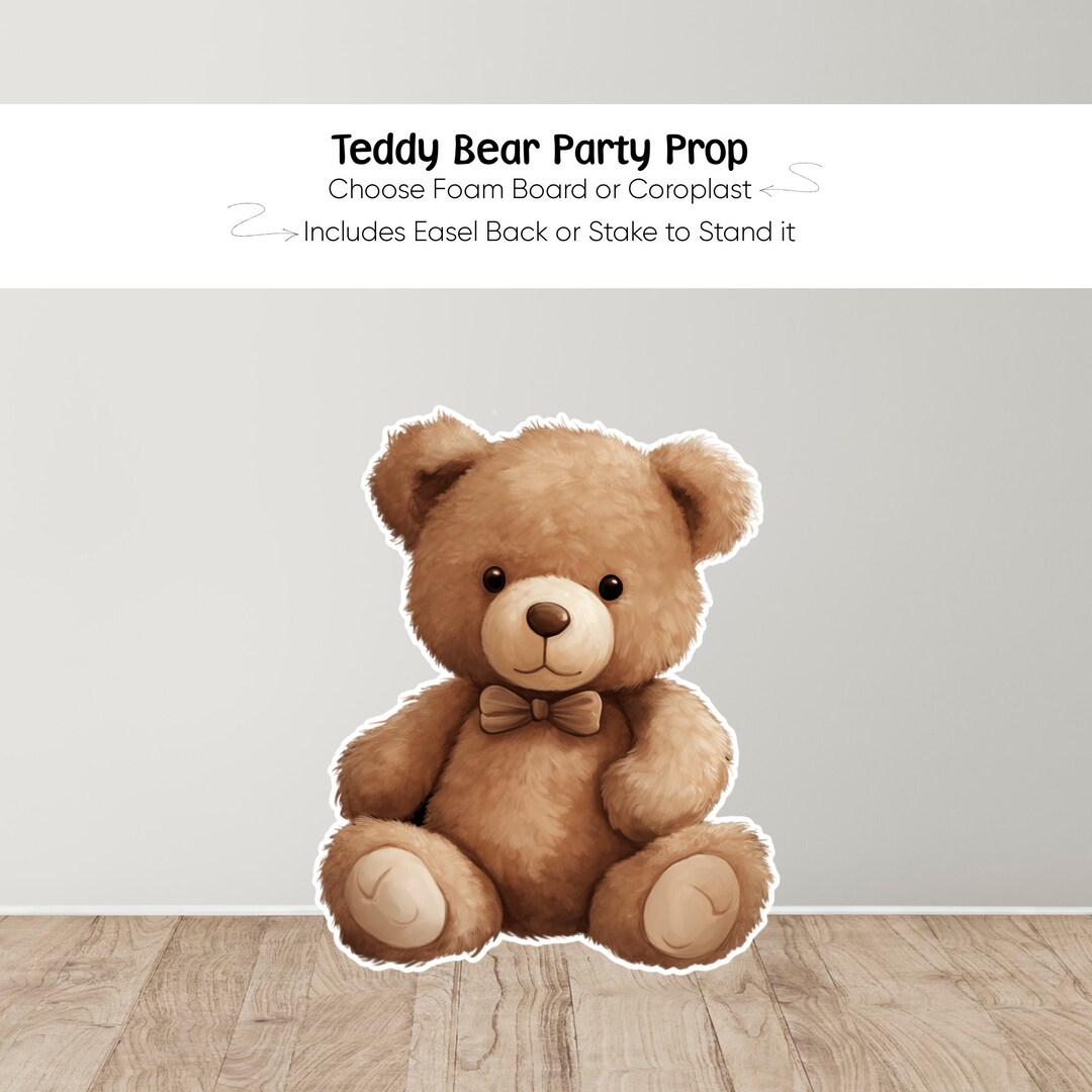 Teddy Bear Foam Board Cut Outs, Teddy Bear Baby Shower Foam Board Party ...