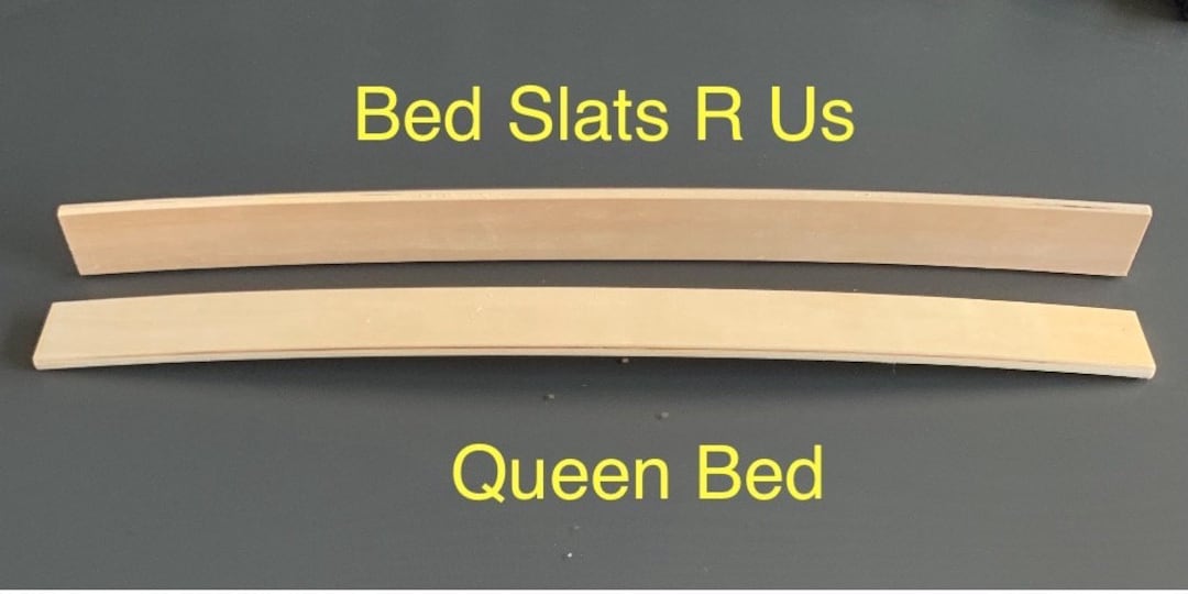 2 X Bed Slat Wood Queen Bed Replacement Curved Sprung Top Quality ...