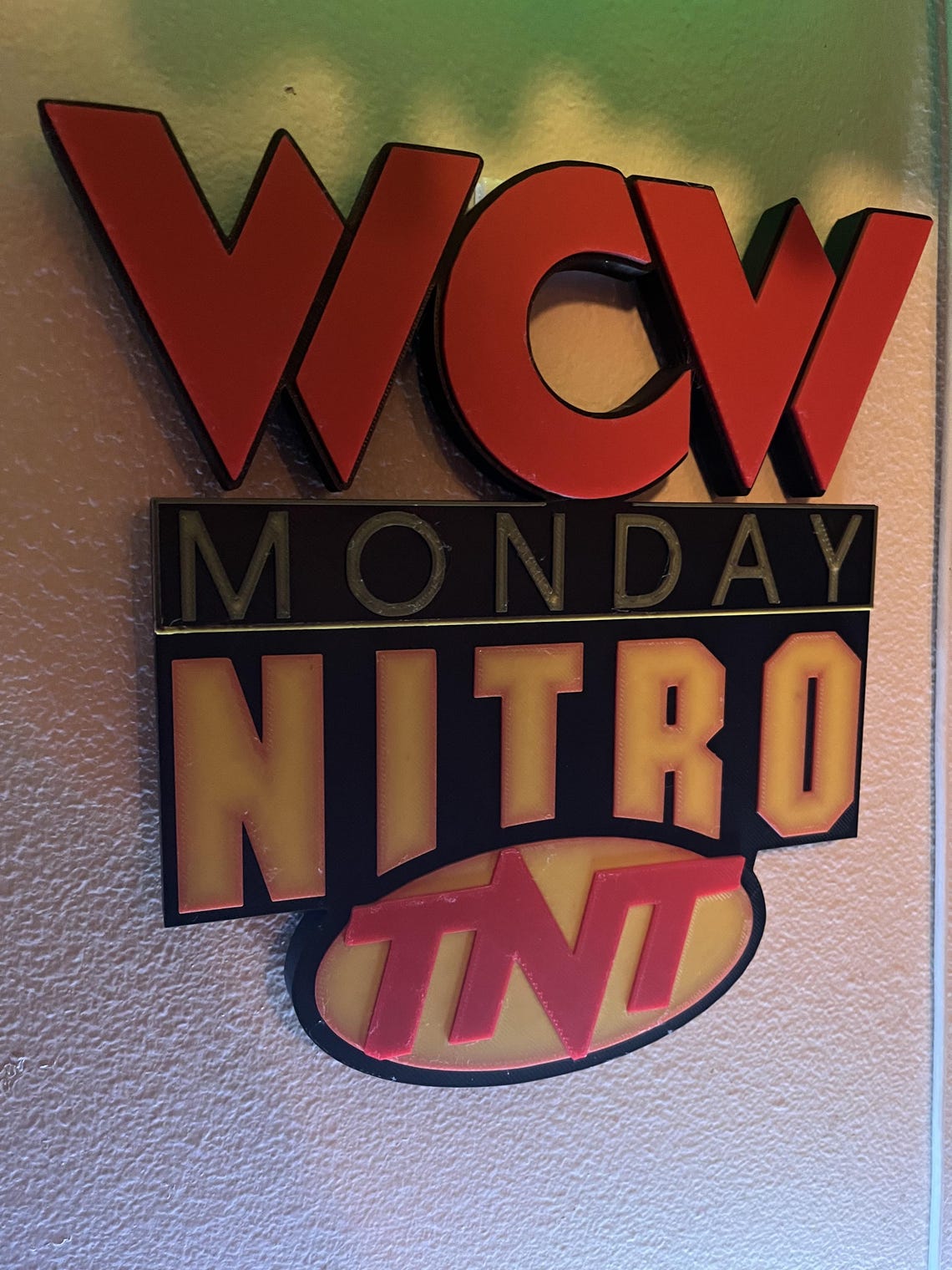 WCW Monday Nitro Logo Wall Art - Etsy
