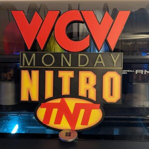 WCW Monday Nitro Logo Wall Art - Etsy