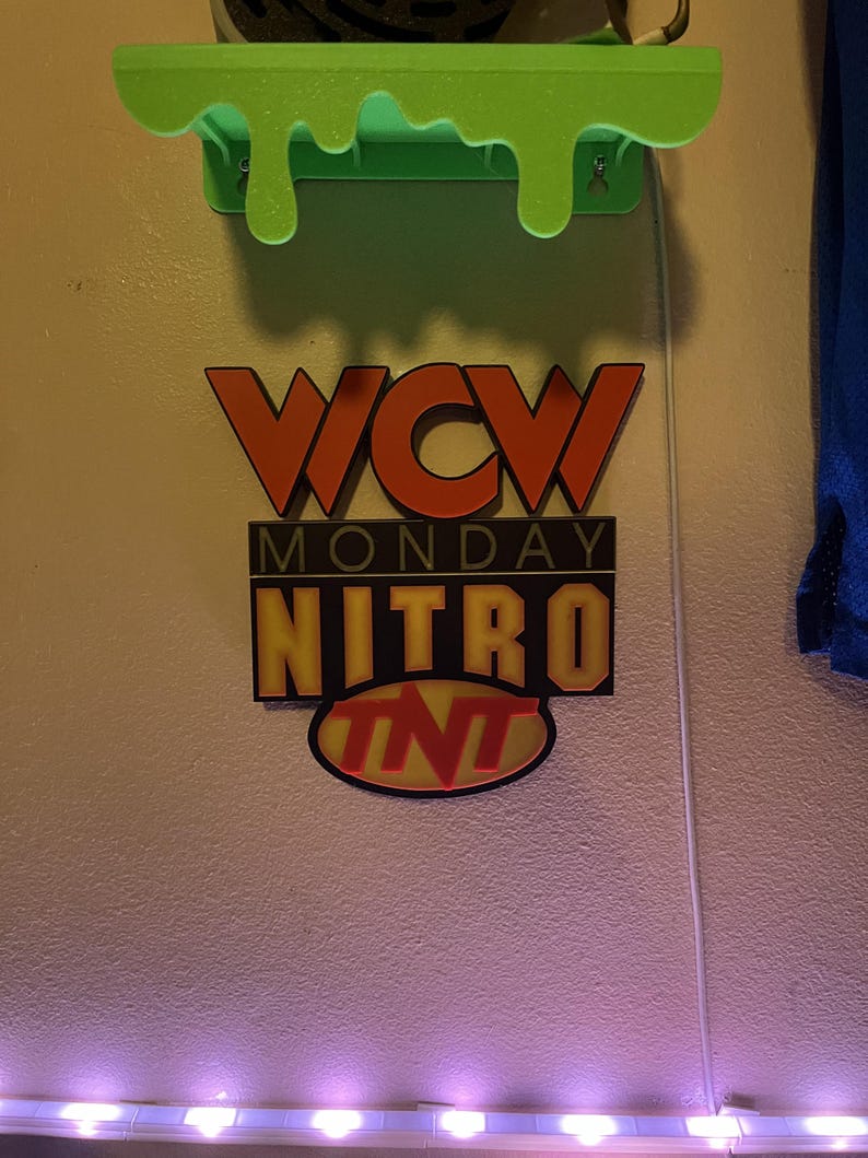 WCW Monday Nitro Logo Wall Art - Etsy
