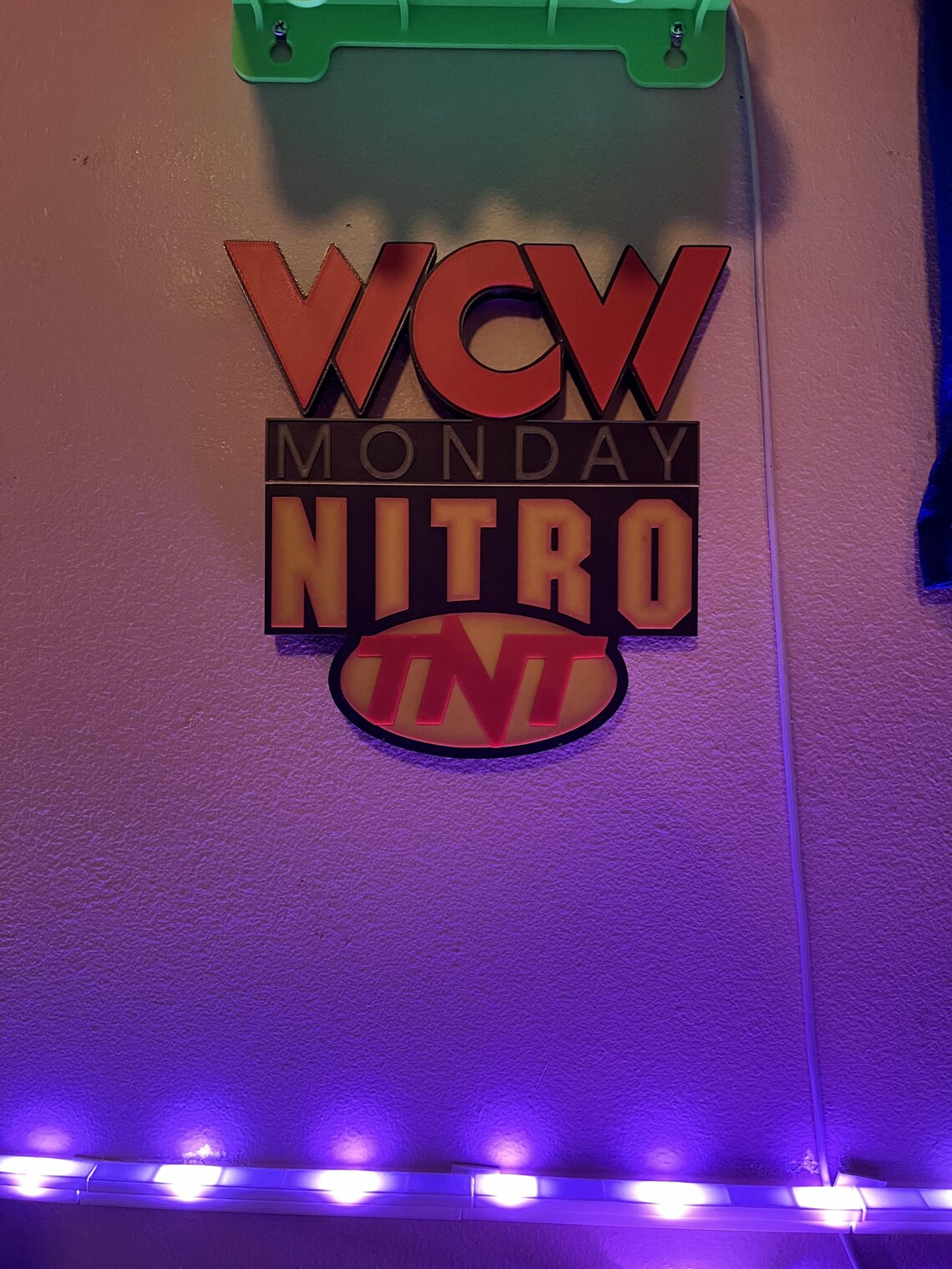 WCW Monday Nitro Logo Wall Art - Etsy