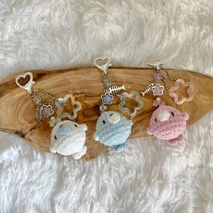 Seal Keychain, Beaded Plush Keychain, Mini Animal Keychain, Matching ...