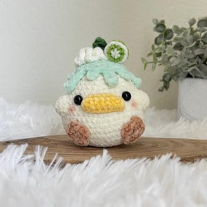 Crochet Duck Plush, Small Chubby Bird Plushie, Cute Kawaii Crochet ...