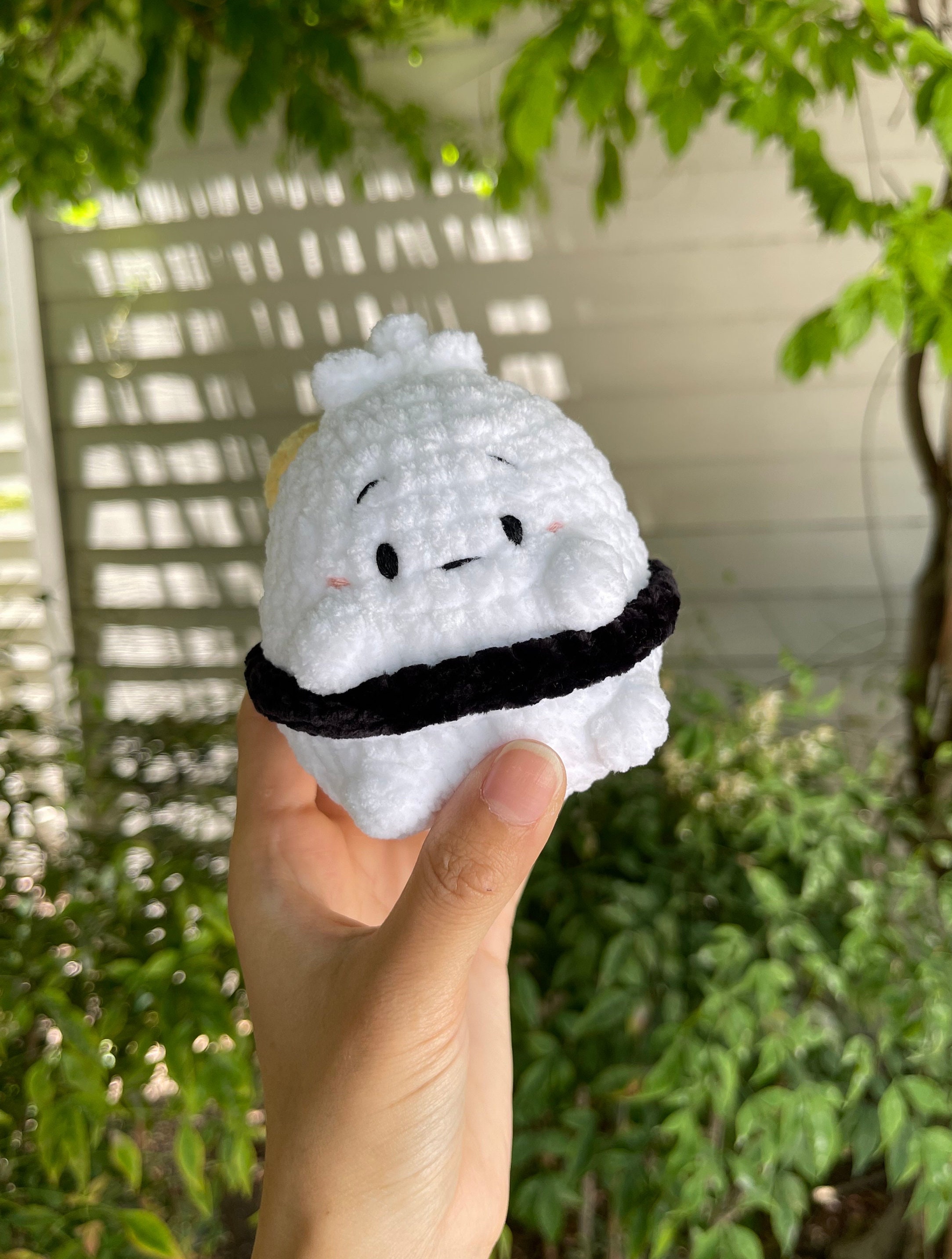 Crochet Sushi Plush, Egg Spam Musubi Plushie, Tamago Nigiri, Amigurumi ...