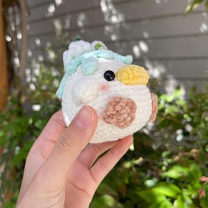 Crochet Duck Plush, Small Chubby Bird Plushie, Cute Kawaii Crochet Plushies, Stuffed Animal ...