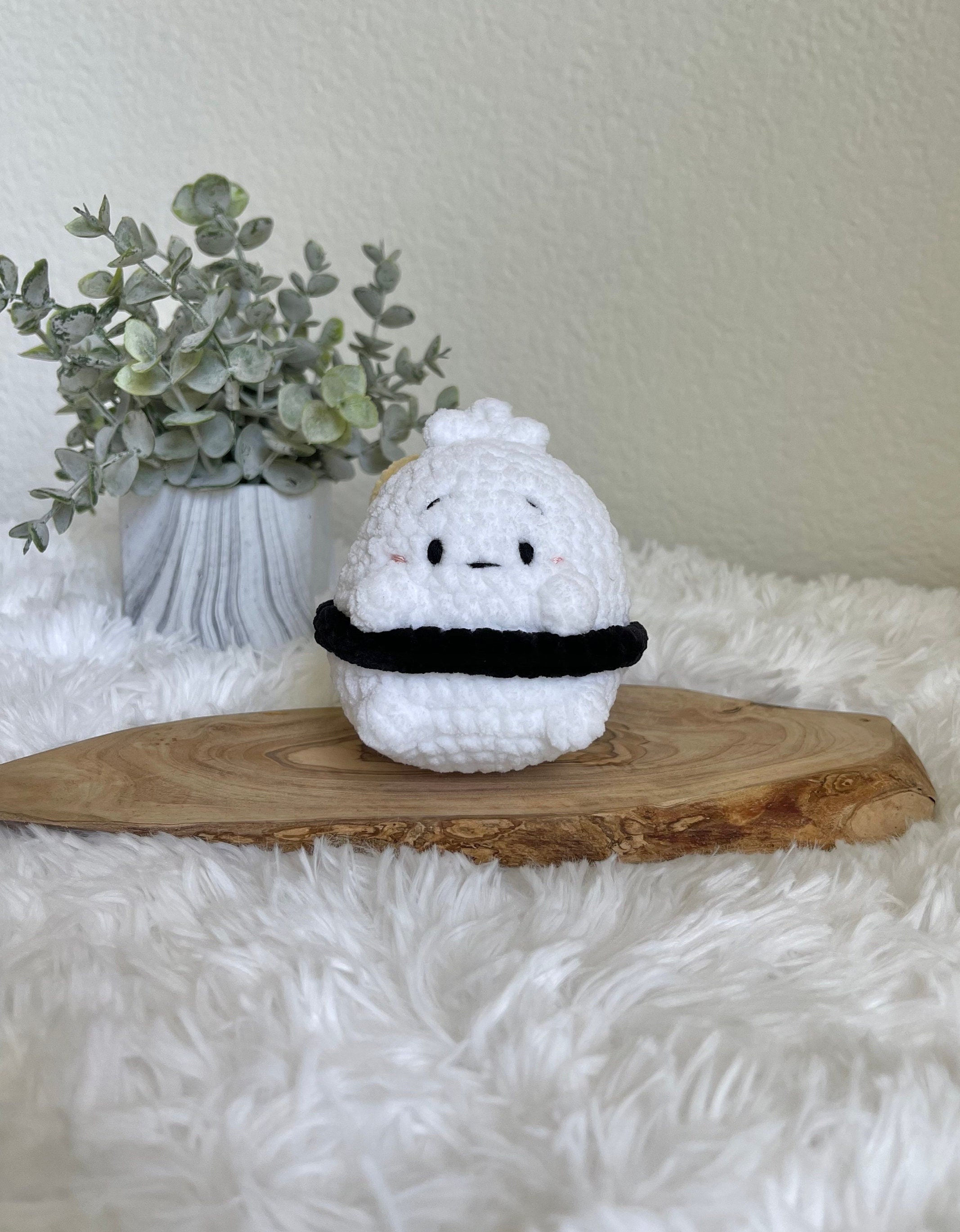 Crochet Sushi Plush, Egg Spam Musubi Plushie, Tamago Nigiri, Amigurumi ...