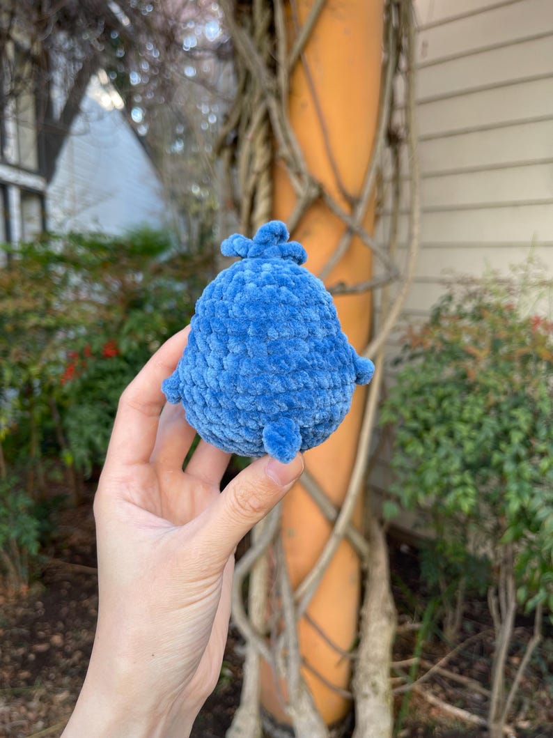Bluejay Plushie, Blue Jay Bluebird, Kawaii Cute Chubby Bird, Crochet ...