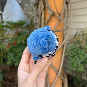 Bluejay Plushie, Blue Jay Bluebird, Kawaii Cute Chubby Bird, Crochet ...