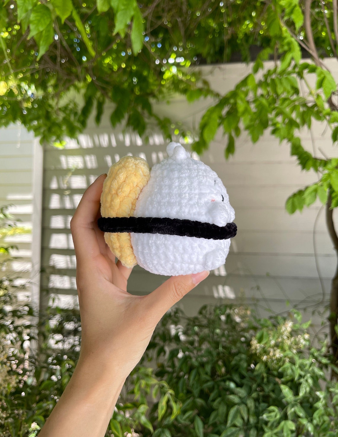 Crochet Sushi Plush, Egg Spam Musubi Plushie, Tamago Nigiri, Amigurumi ...