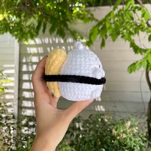 Crochet Sushi Plush, Egg Spam Musubi Plushie, Tamago Nigiri, Amigurumi ...