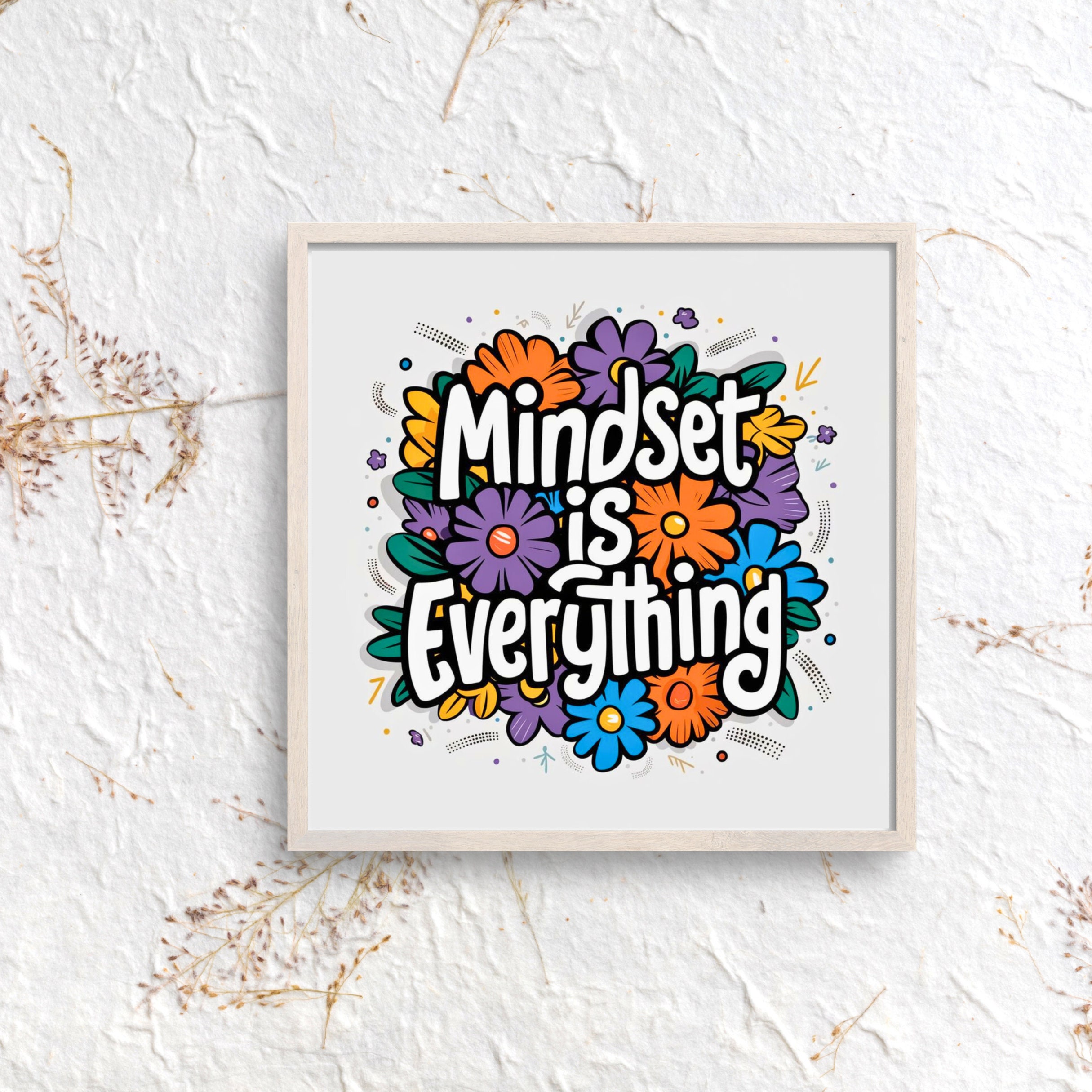 Mindset Positive Thinking Inspirational Quote Motivational Art Instant ...