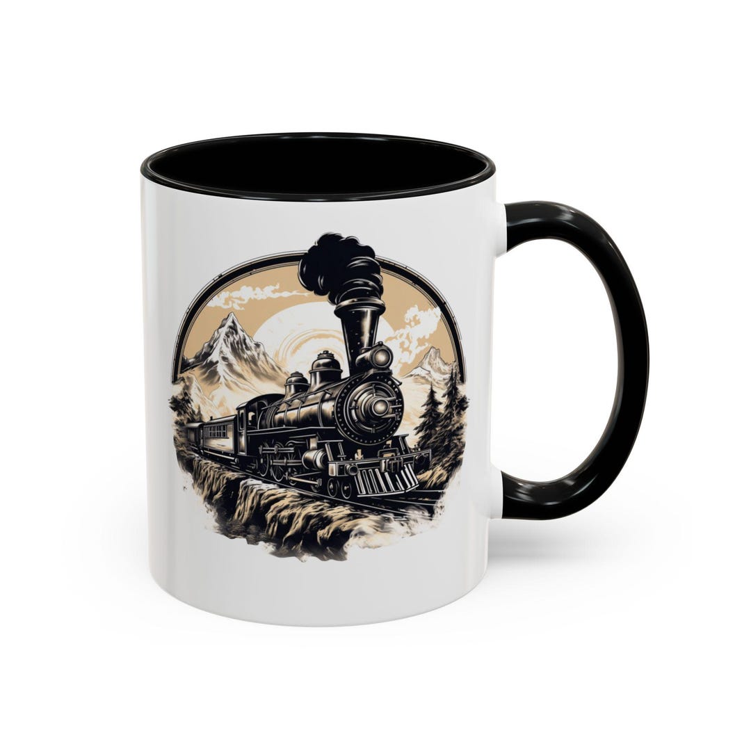 Vintage Steam Train Mug | Mountain Locomotive Coffee Cup - Etsy New Zealand