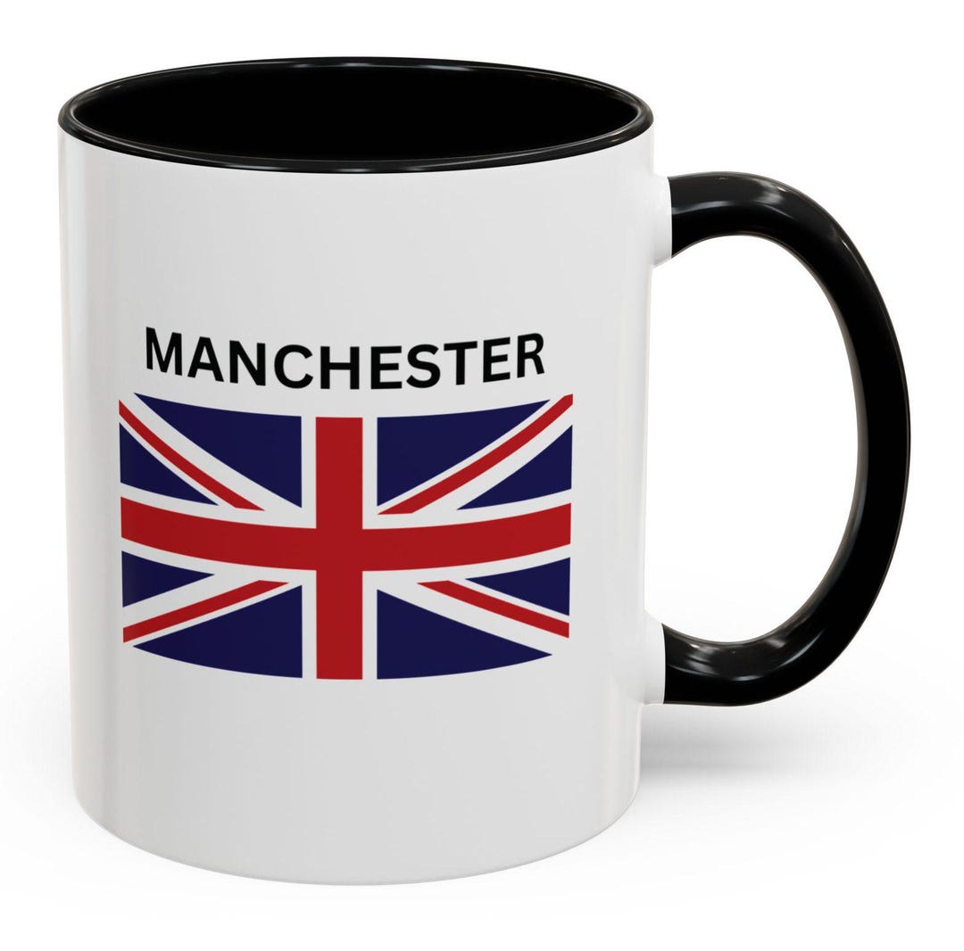 Manchester Accent Coffee Mug - UK Flag Mug, British Coffee Cup, Travel ...