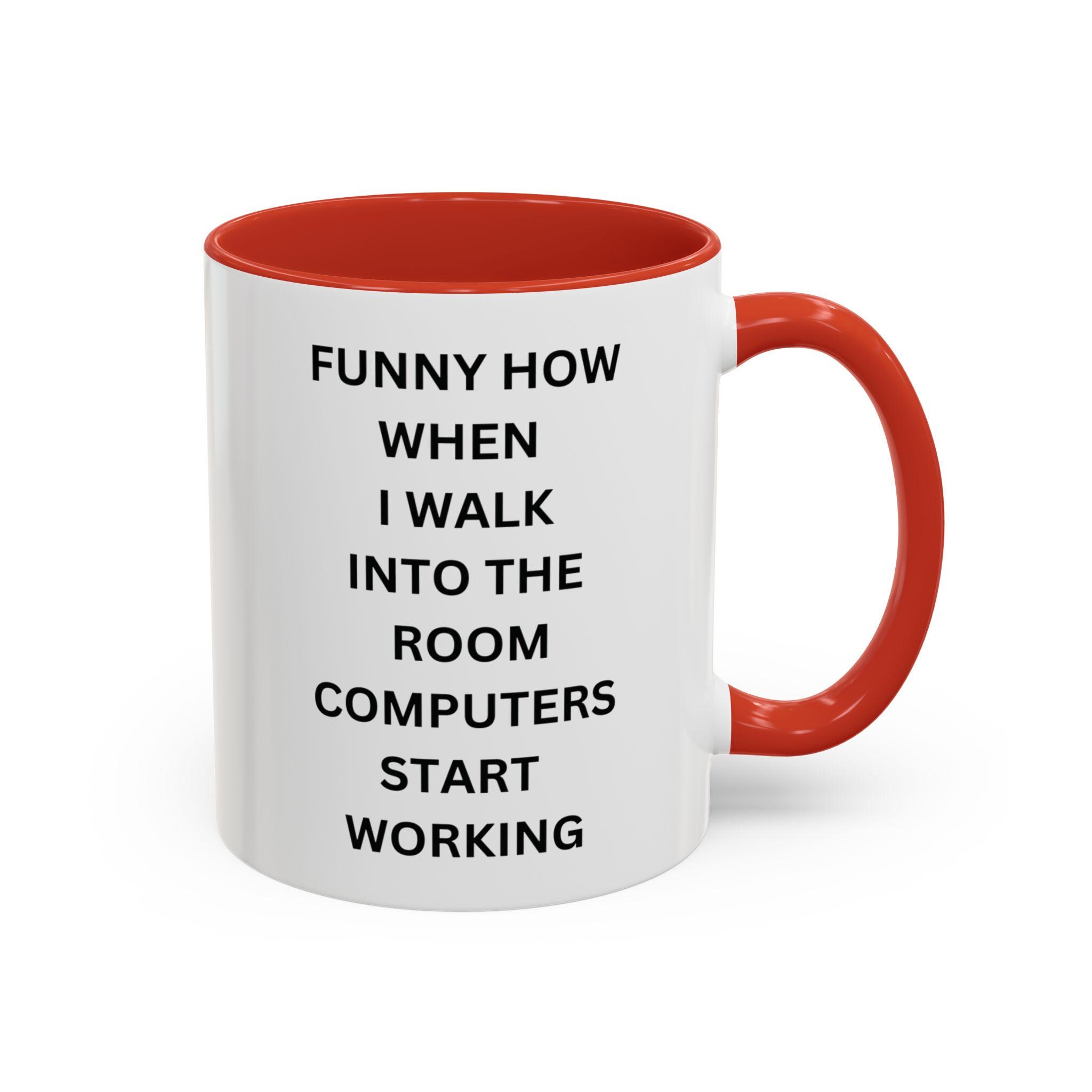 Funny Computer Theme Coffee Mug, Ideal Gift for Tech Lovers, Funny ...