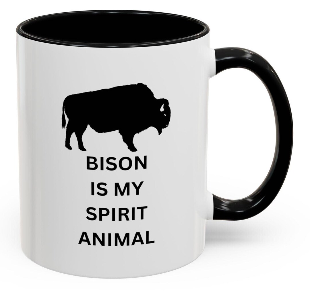 Bison Spirit Animal Coffee Mug, Unique Gift for Animal Lovers, Great ...