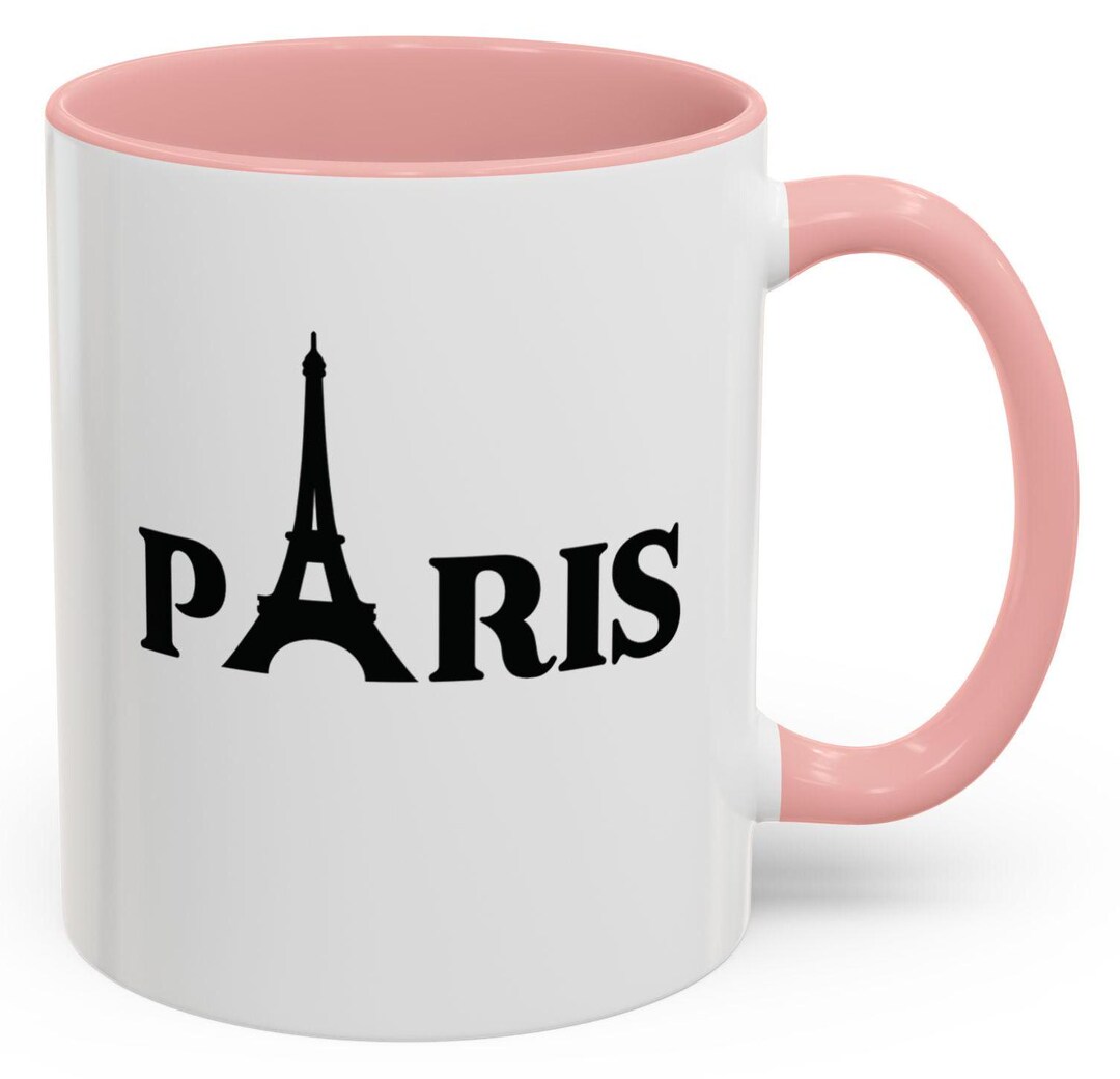 Paris Eiffel Tower Coffee Mug, Parisian Gift, Travel Lover Mug, Black ...