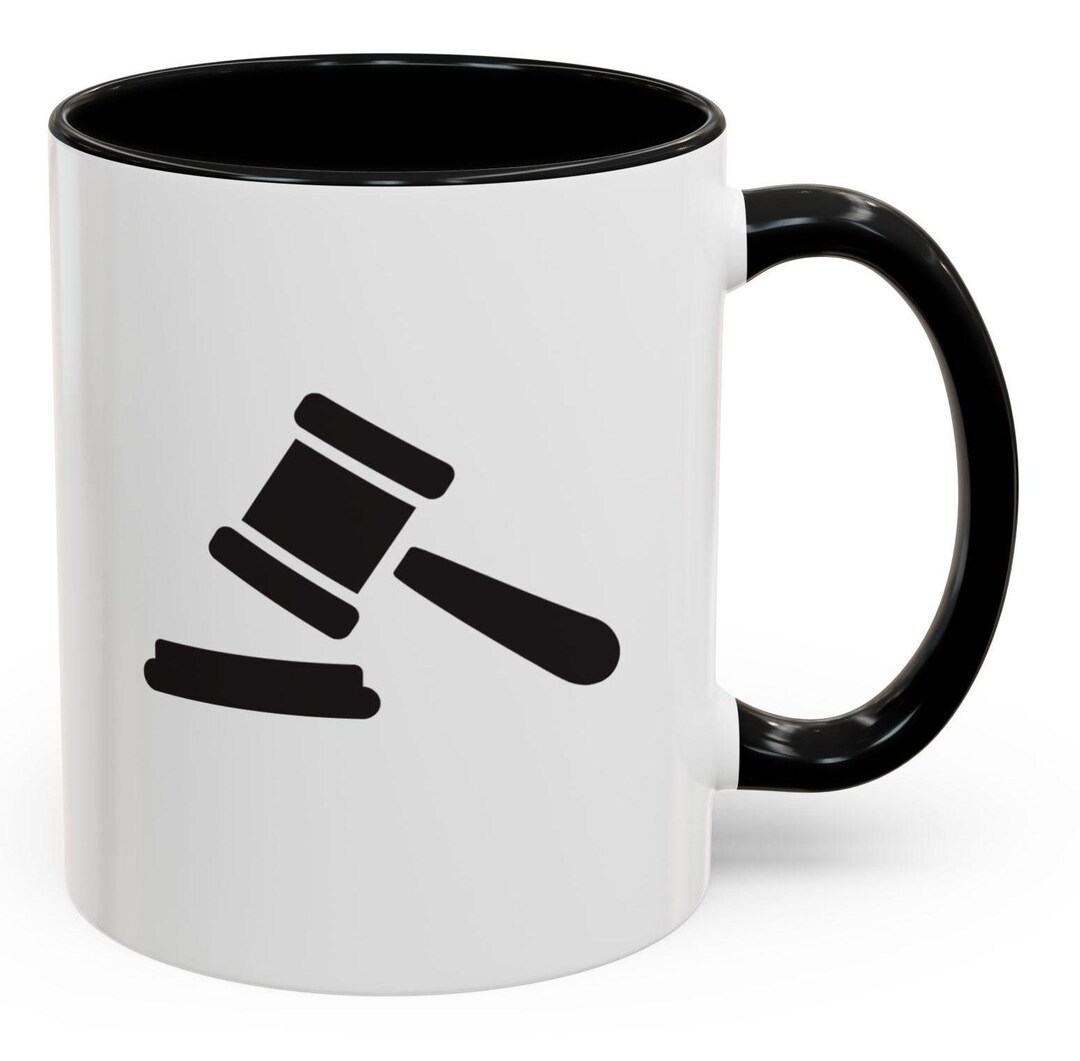 Stylish Gavel Coffee Mug, Perfect for Lawyers, Judges, Legal Gifts, Fun ...
