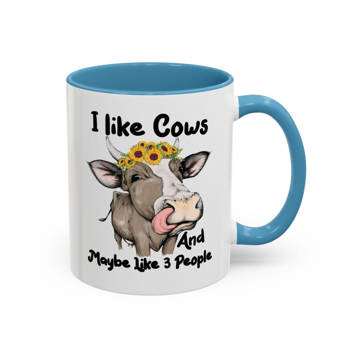 Funny Cow Mug 11oz I Like Cows and Maybe Like 3 People, Perfect Animal ...