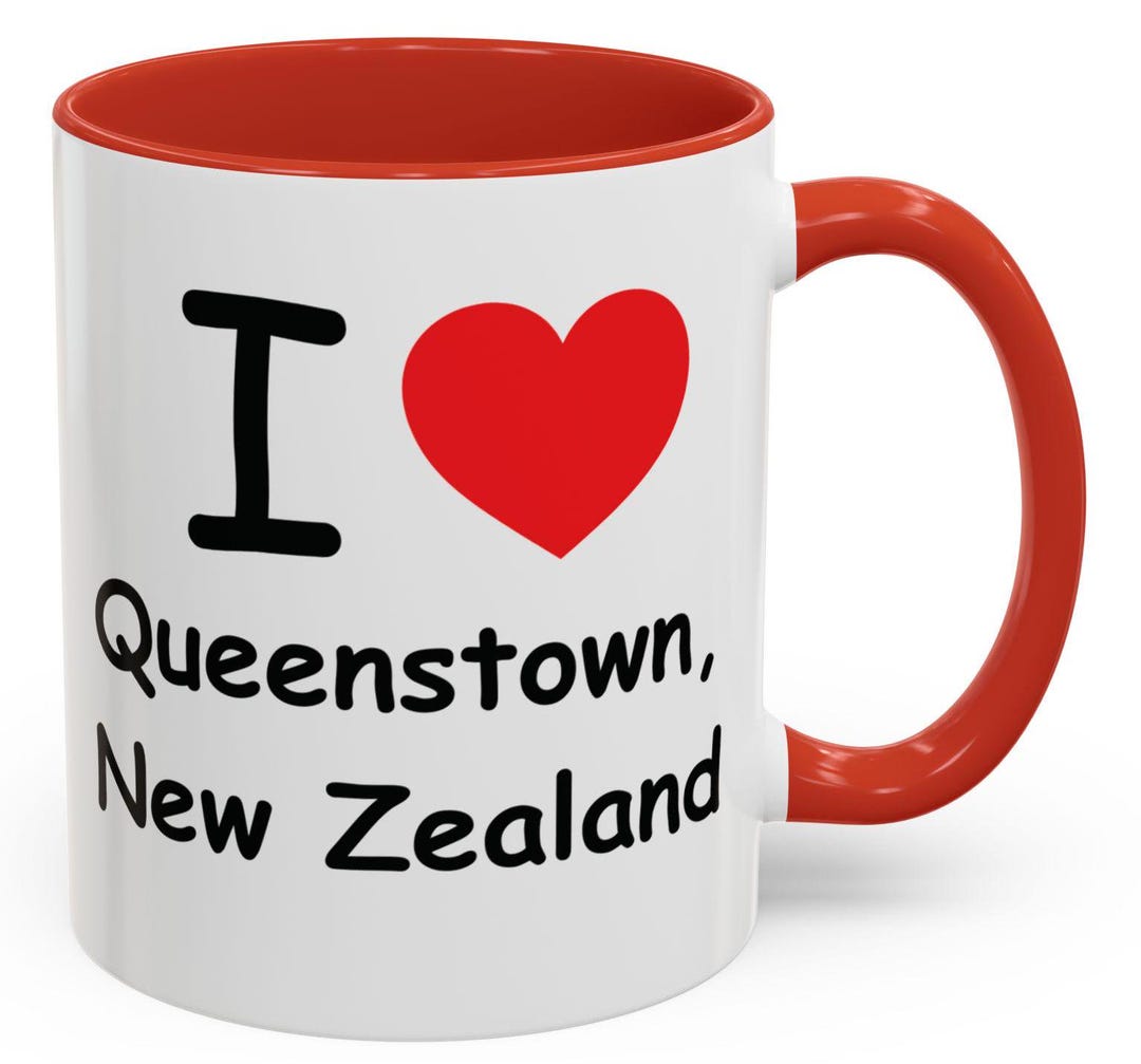 Queenstown Travel Mug 11oz, I Love New Zealand Gift, Coffee Lover ...