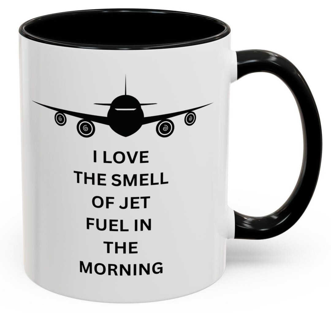 Jet Fuel Coffee Mug | Airplane Lover Gift, Pilot Coffee Cup, Travel ...