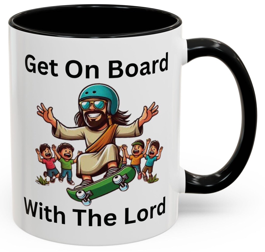 Get on Board With the Lord Coffee Mug Inspirational Christian Mug ...