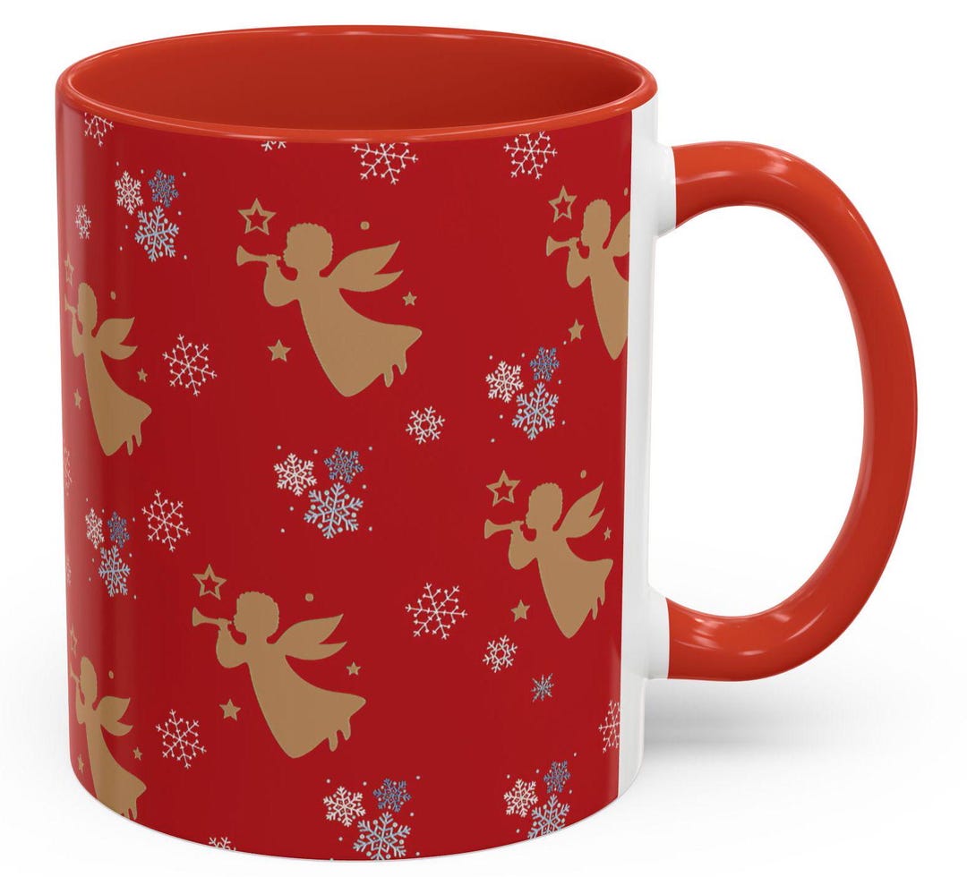 Festive Angel Coffee Mug, Perfect for Christmas, Holiday Gift, Home ...