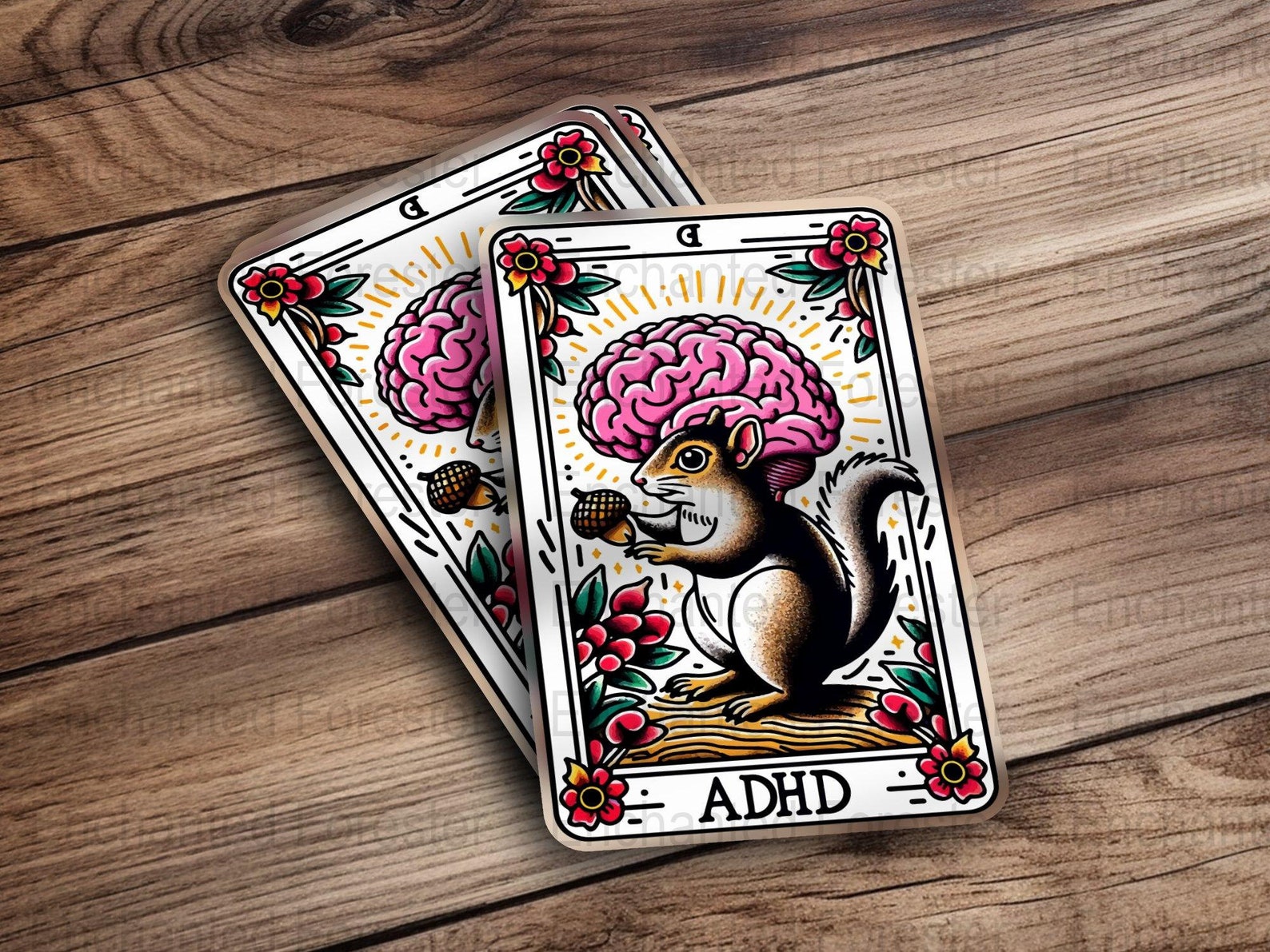 Funny ADHD SVG Tarot Card Tarot PNG Digital, Personality Tarot Card ...