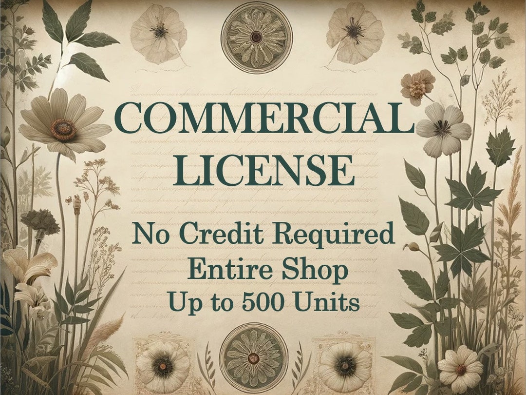 Commercial Use License for Small Businesses and Physical Products, All ...