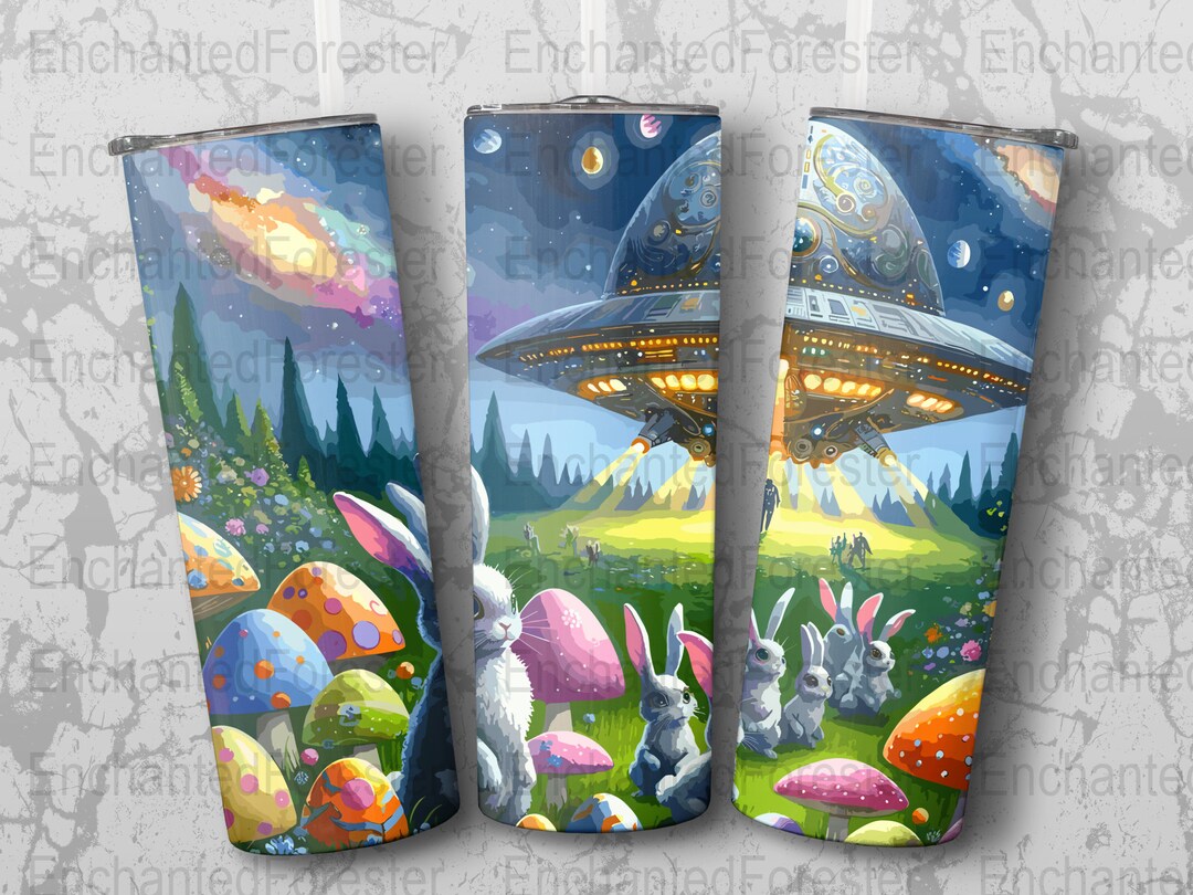 Easter Bunni, Space Fantasy, 20ozs Tumbler, Digiprint, Sublim, PNG 300 ...