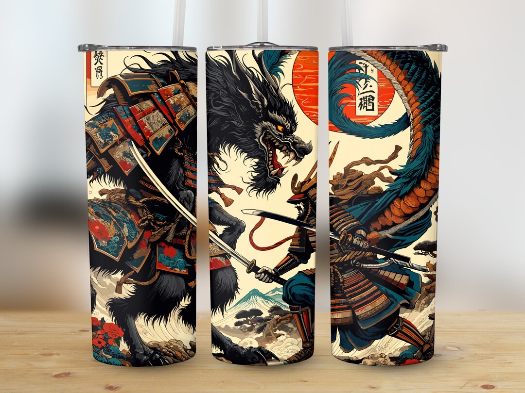 Oni Samurai Demon Kabuki Warrior Print Ukiyo Sublimation Digital File ...