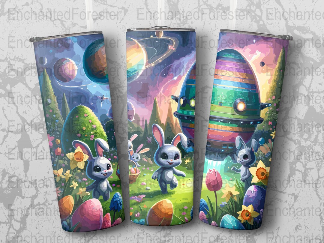 Easter Bunni, Space Fantasy, 20ozs Tumbler, Digiprint, Sublim, PNG 300 ...