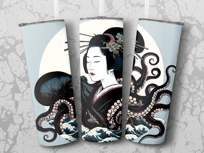 Geisha Octopus Witch Demon Slayer Retro Japense Vibe - Ukiyo ...