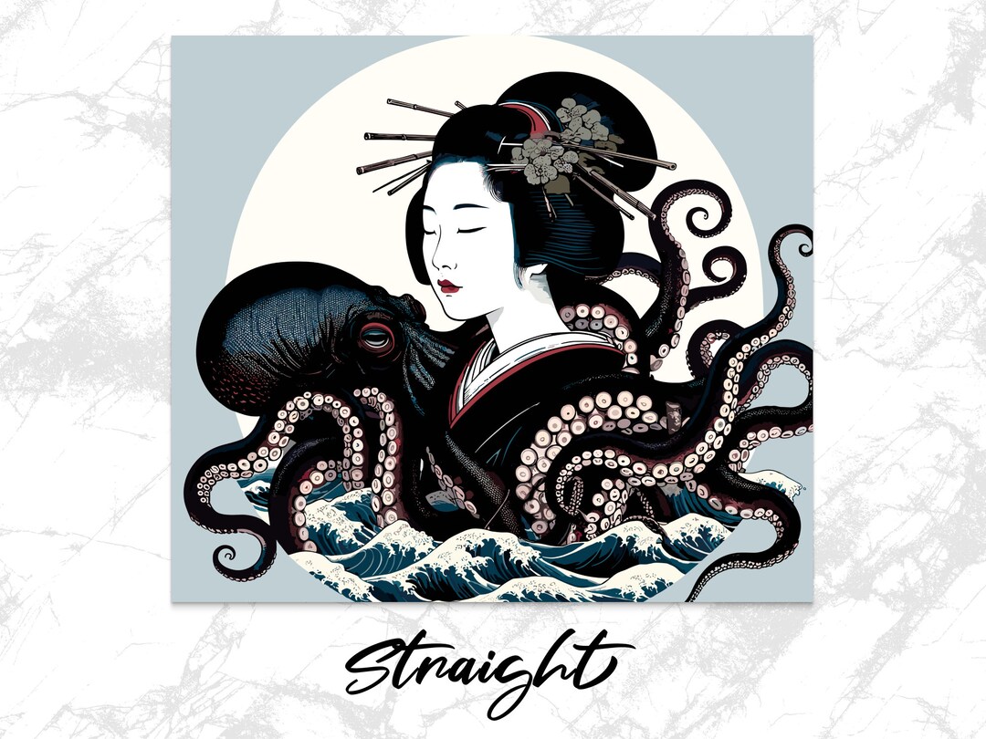 Geisha Octopus Witch Demon Slayer Retro Japense Vibe - Ukiyo ...