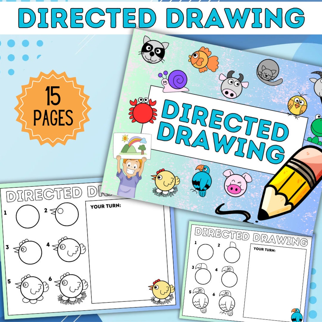 Printable Directed Drawing Pages for Kids Step by Step Children's ...