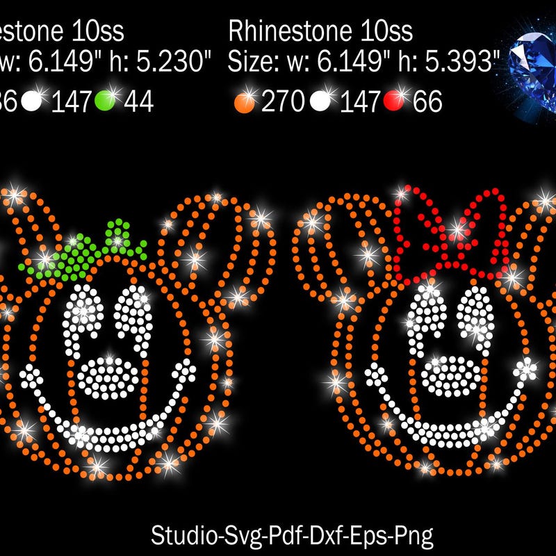 Horror Rhinestone Clip - Etsy