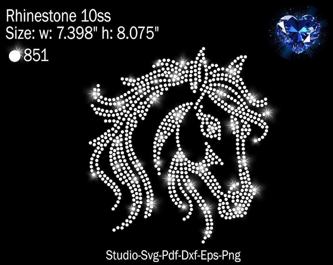 Horse Rhinestone, Horse Svg, Rhinestone Svg, Rhinestone Template ...