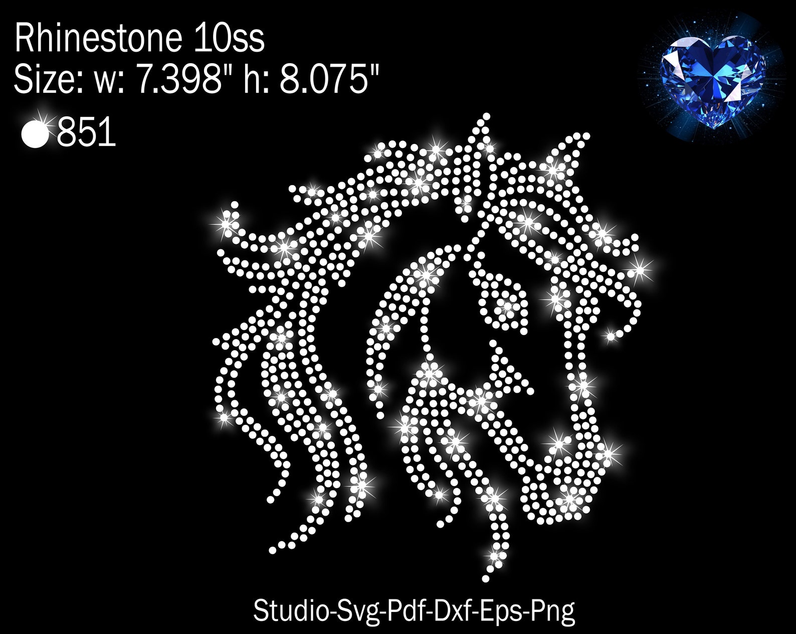 Horse Rhinestone, Horse Svg, Rhinestone Svg, Rhinestone Template ...
