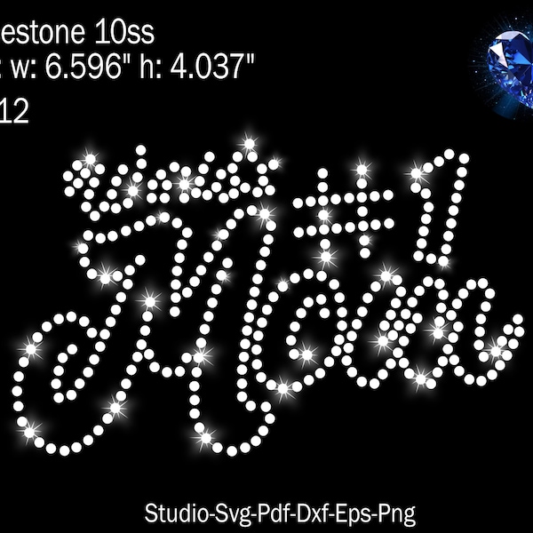 Mom Rhinestone Template Svg - Etsy