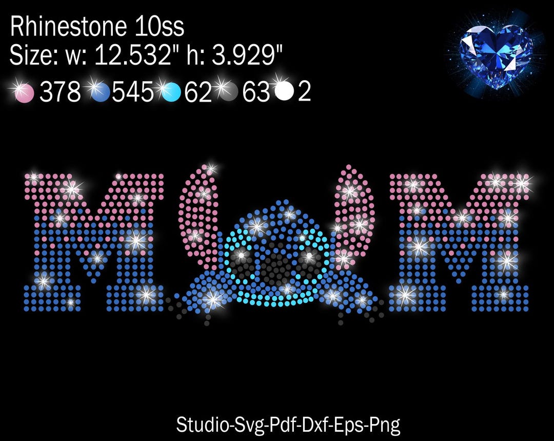 Mom Rhinestone, Ohana Rhinestone, Rhinestone Svg, Rhinestone Template ...
