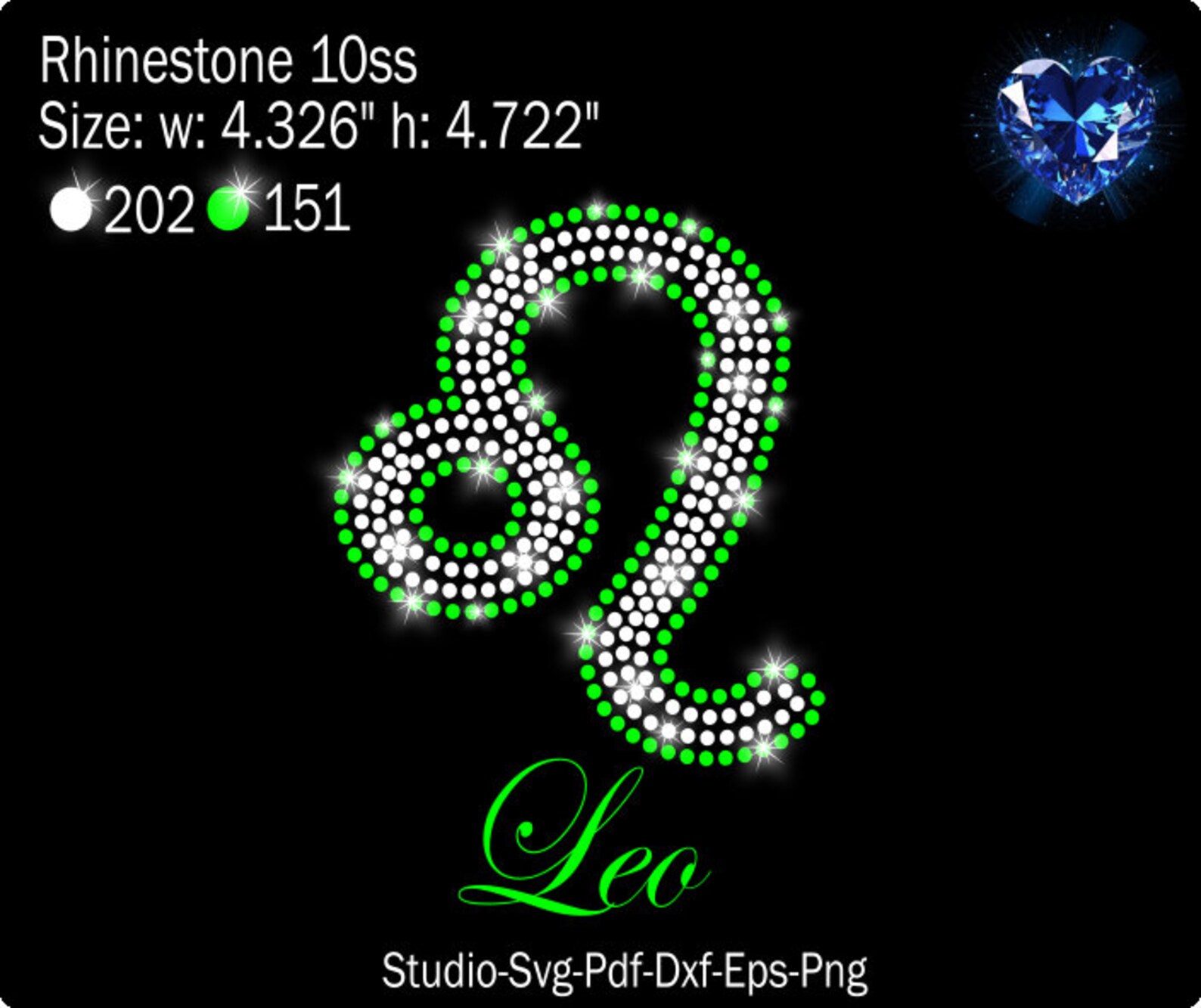 Leo Rhinestone, Leo Svg, Leo Template, Rhinestone Svg, Rhinestone ...